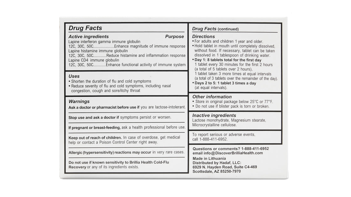 Power Duo Pack - Homeopathic Remedy & Medication for Cold, Flu & Cough ...